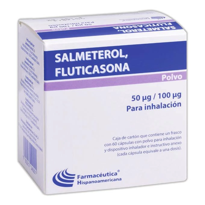 Productos Similares a SALMETEROL/FLUT PVO P/INH 50/100 60CAPS