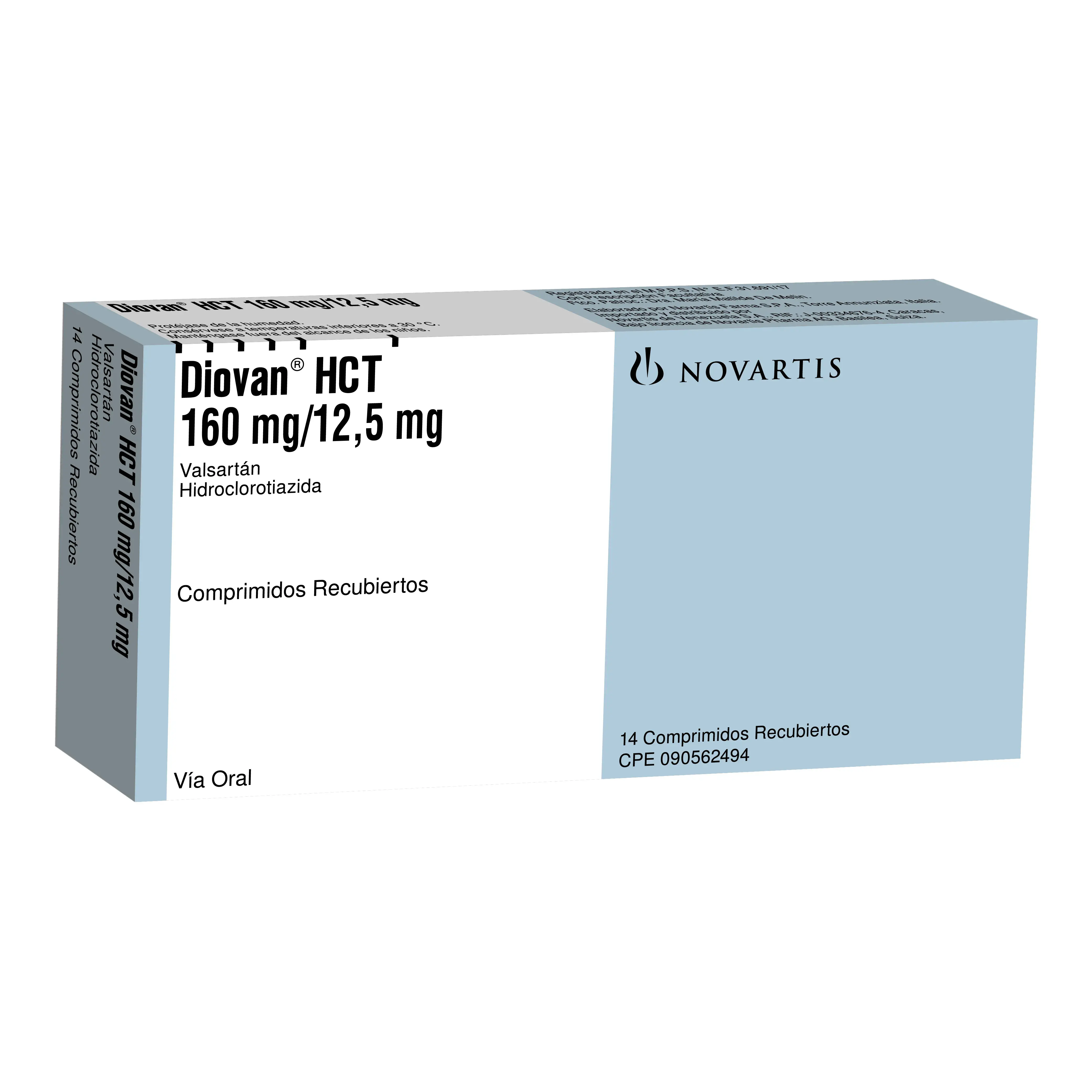 Diovan HCT 160mg/12,5mg x 14 Comprimidos