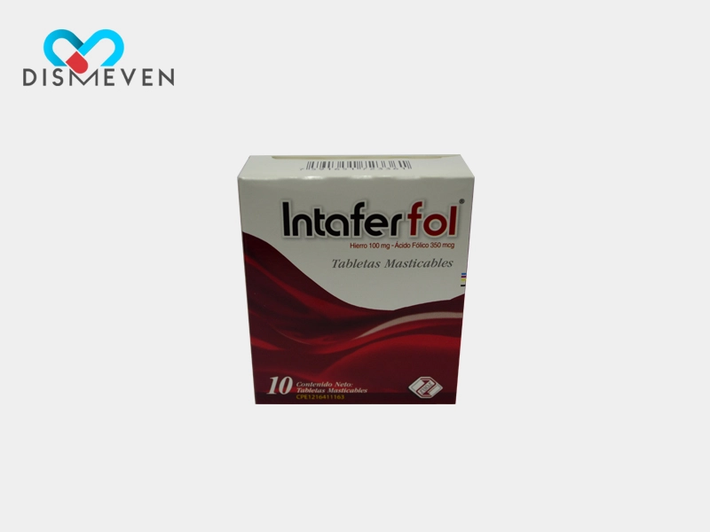 INTAFERFOL 100MG/350MCG 10TAB