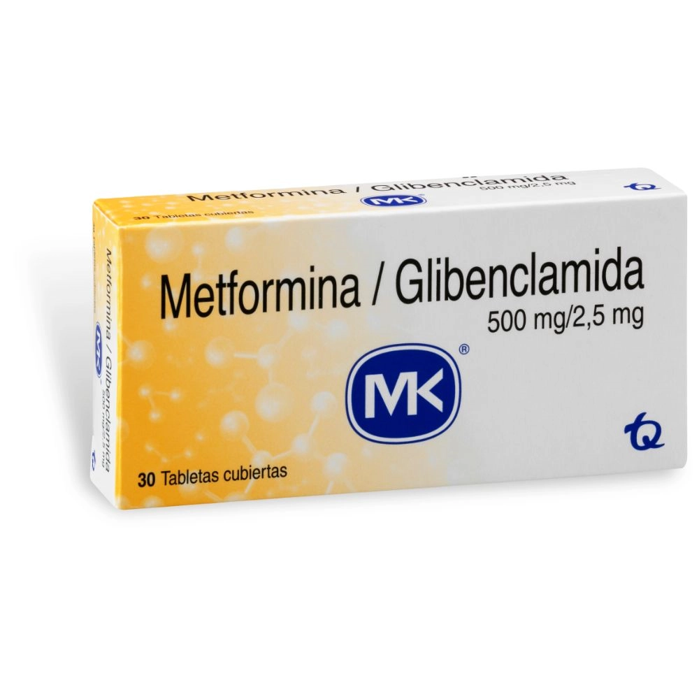 METFORMINA GLIBENC 500/2.5MG 30TABLE
