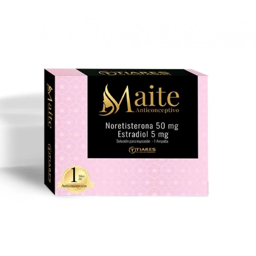 MAITE ANTICONCEP. 50MG/5MG IM 1 AMPOLLA
