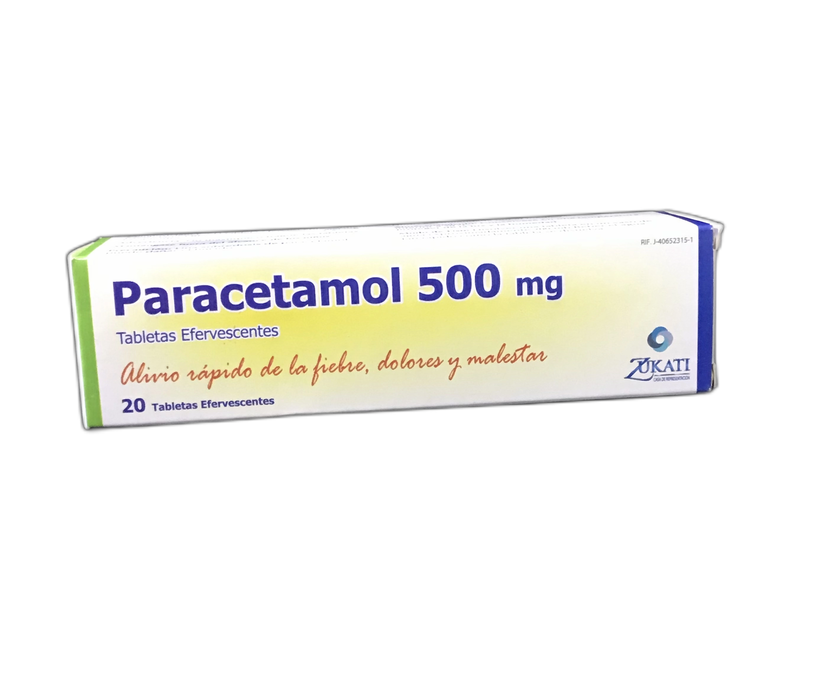 PARACETAMOL 500MG 20TAB EFERVECENTE ZUKA